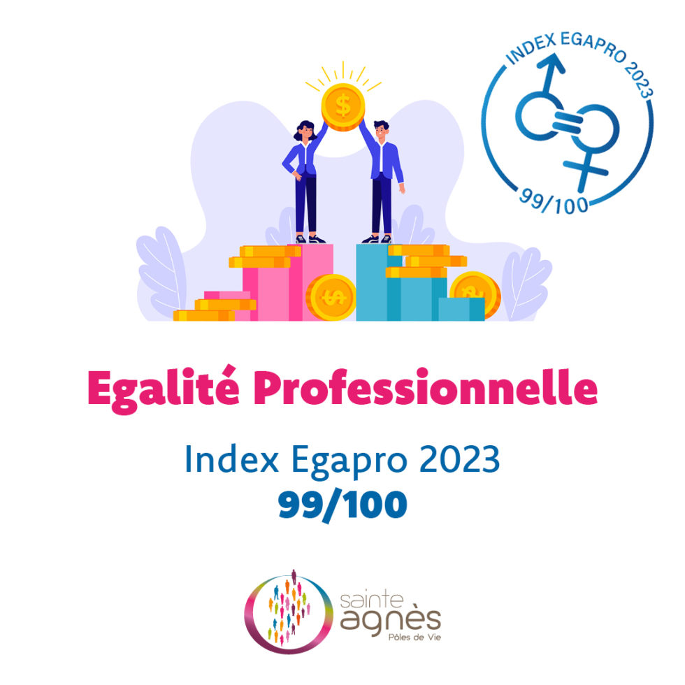 Index Egapro 2023 : égalité professionnelle homme femme - Sainte Agnes